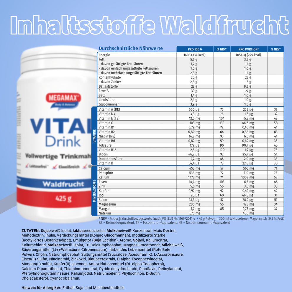 VITAL Drink – MEGAMAX® Nutrition